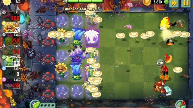 прохождение года лунного зоопарка в plants vs zombies 2