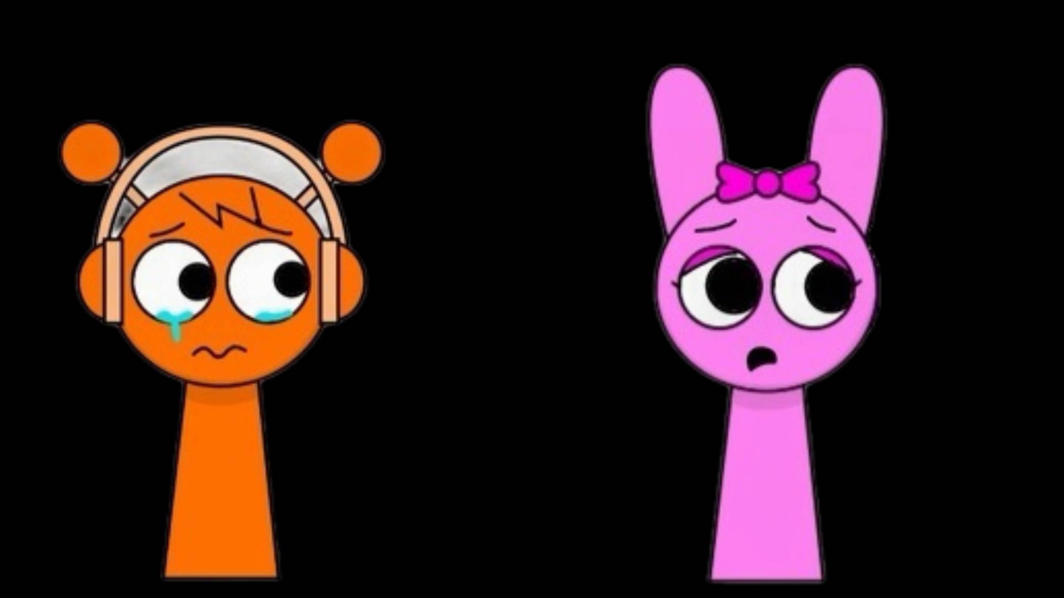 Пинки прикончила Орана! Sprunki.