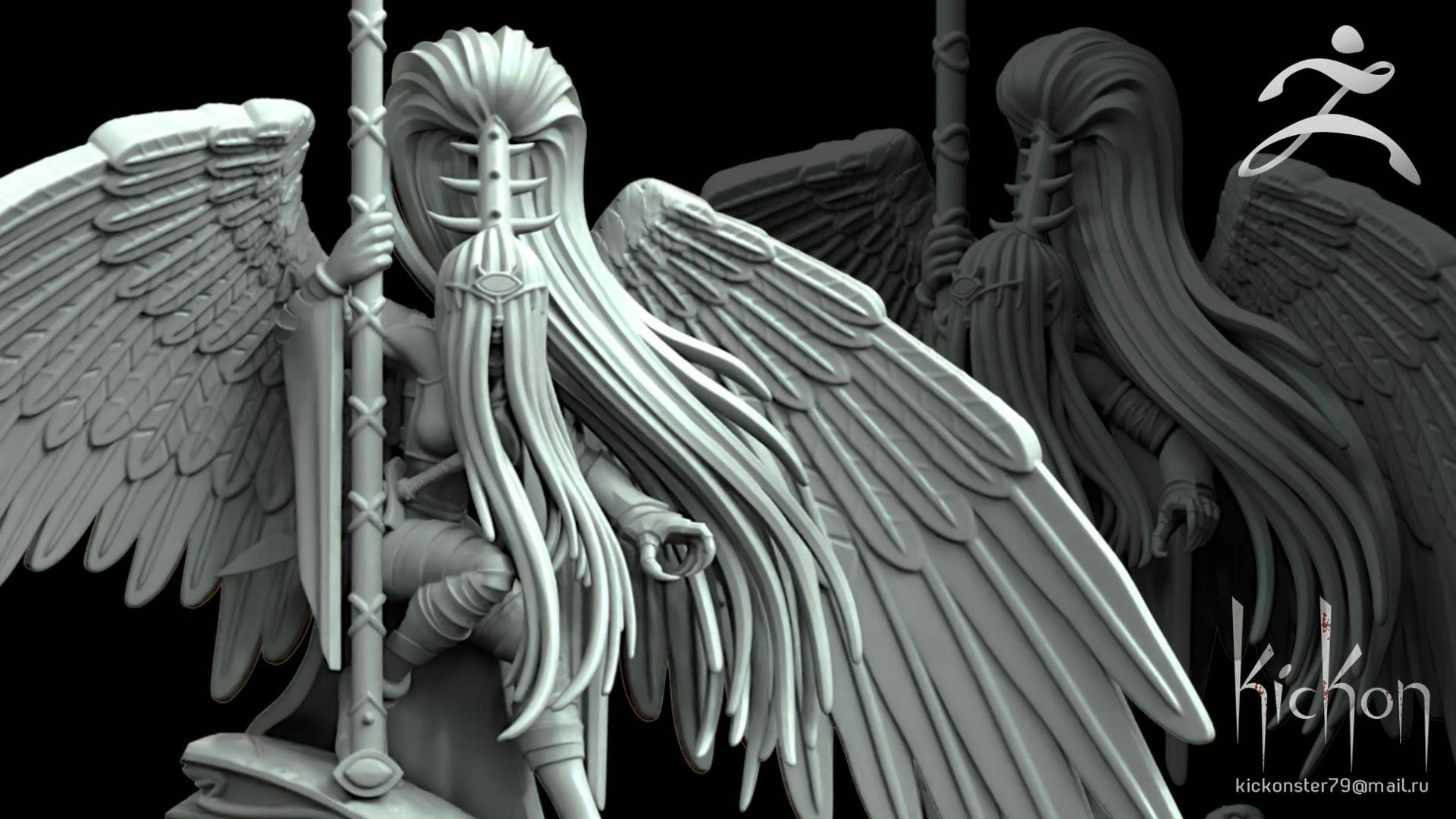 Грива Критуши. Zbrush.