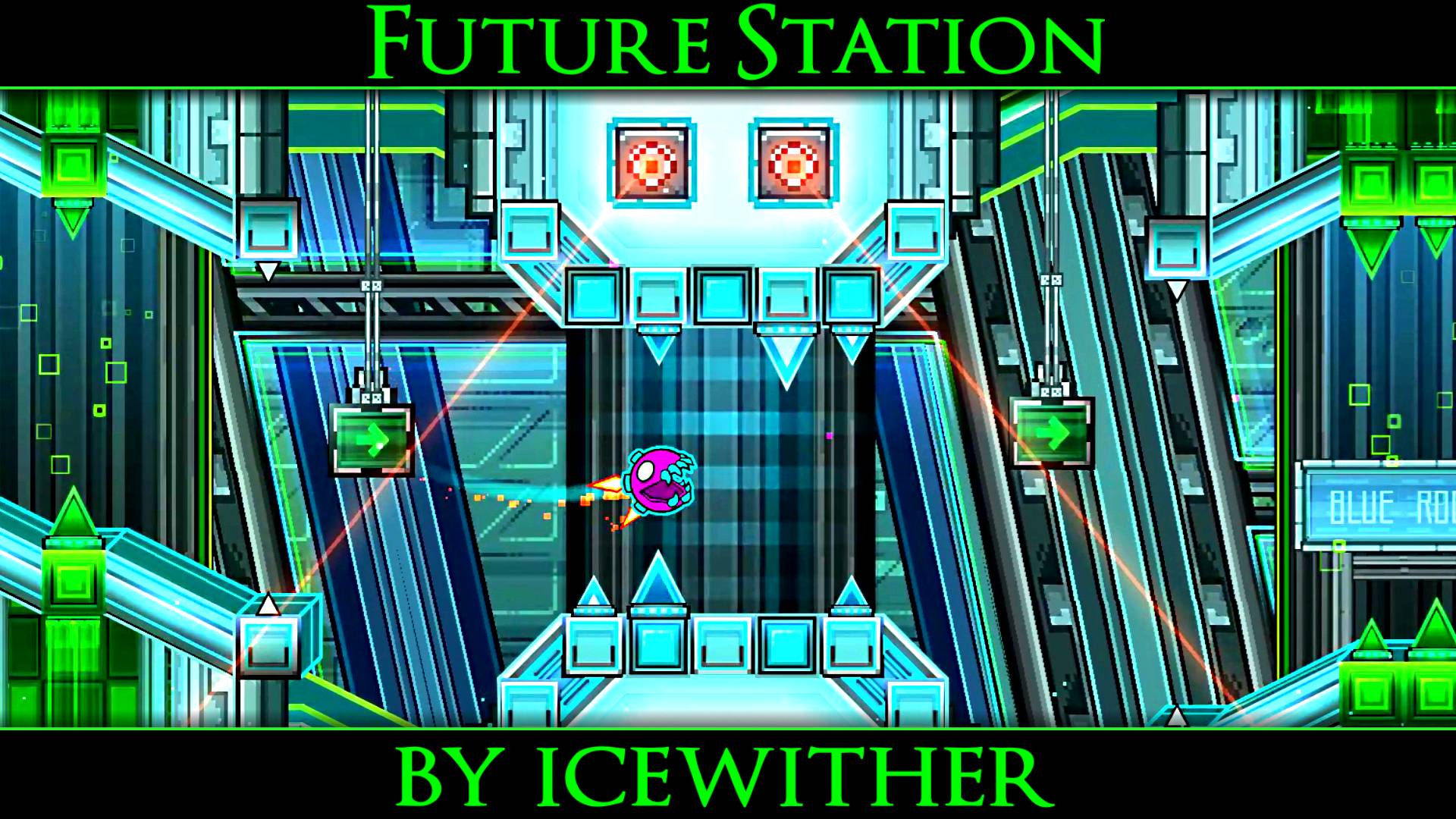 Уровень из 2050 года? | Future Station by icewither | Easy Demon