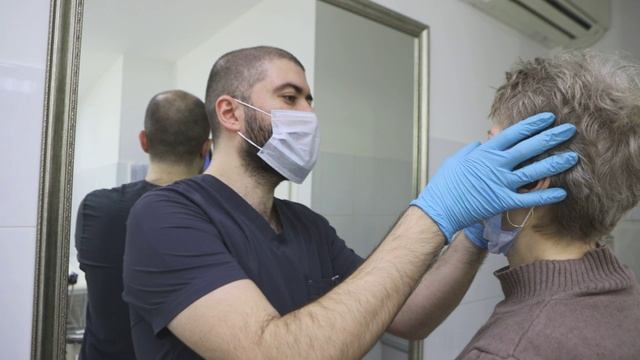 Осмотр и снятие лангеты после ринопластики