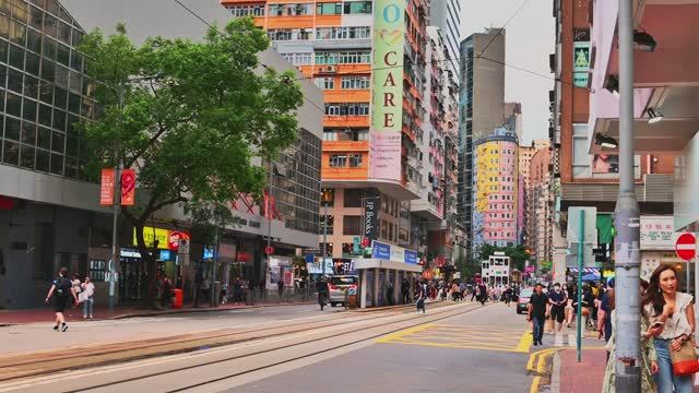 Walking In Wan Chai, Hong Kong, China
