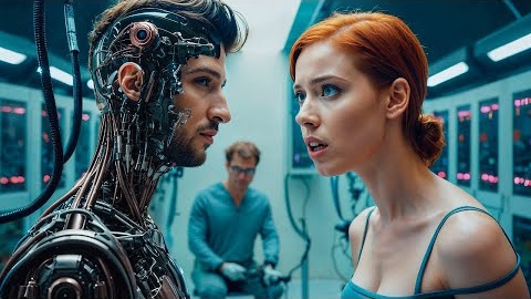 Она обнаружила, что ее парень- робот ,в то время как настоящий наблюдал за ними