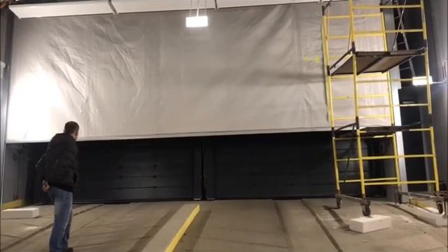 Штора противопожарная с орошением EI60 для въезда на парковку жилого комплекса "Сердце Столицы"