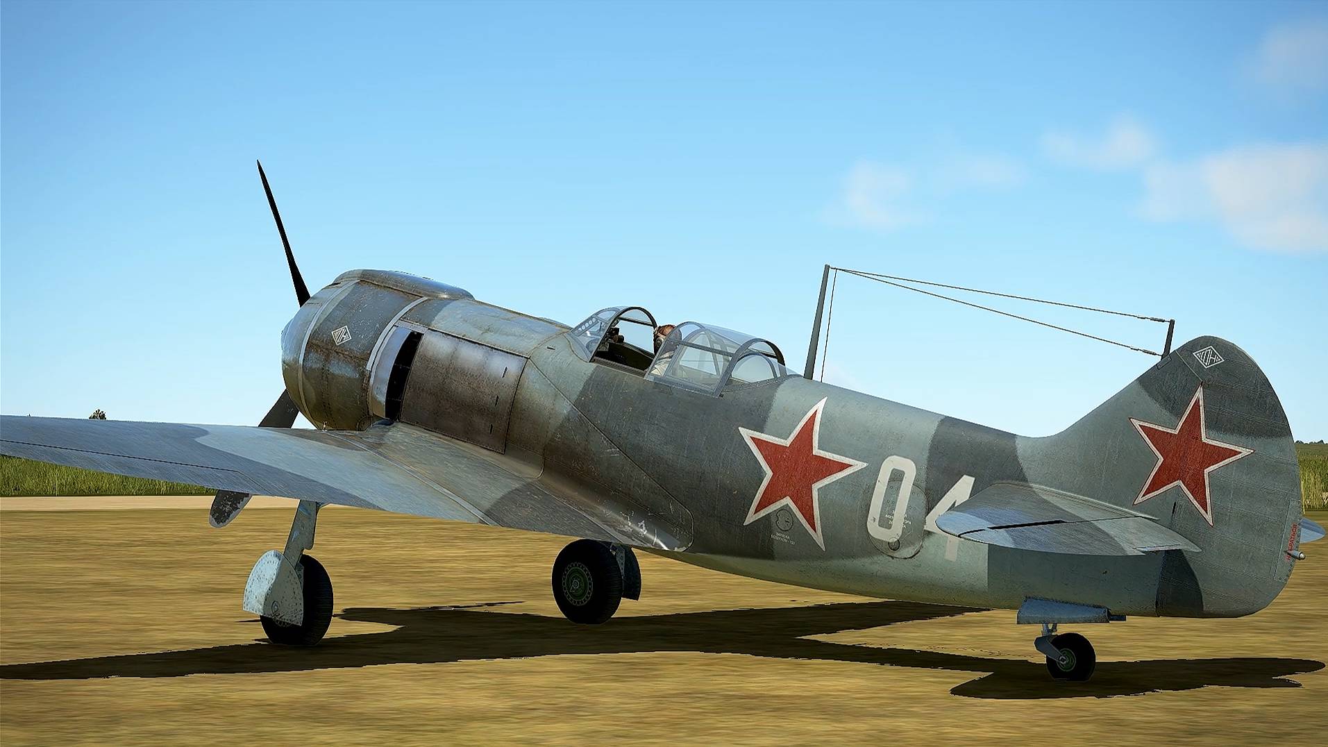 Ла-5ФН. Запуск двигателя. Симулятор "IL-2 Sturmovik Great Battles".