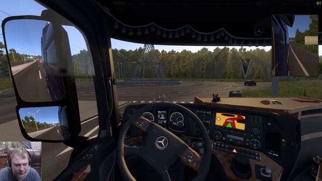 Euro Truck Simulator 2 сезон 10 серия 5 ДБ 2 Залесск ночью