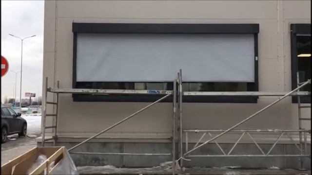 Противопожарные шторы автоматические на окна в ТЦ Глобус, МО Пушкино