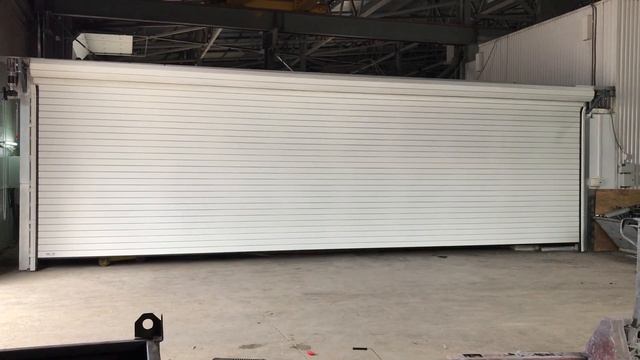 Рулонные промышленные ворота 10х3,5 метра для покрасочной камеры из алюминиевого профиля AL-120