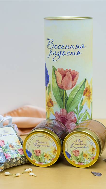 Подарочный тубус "Весенняя радость"