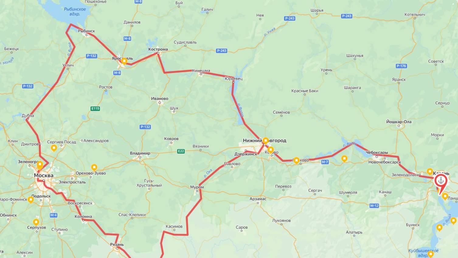 1часть. Казань-Москва на лодке.