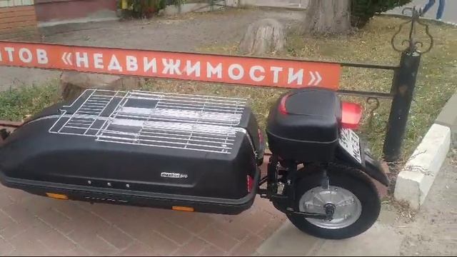 Обзор заднего одноколёсного прицепа для мотоцикла