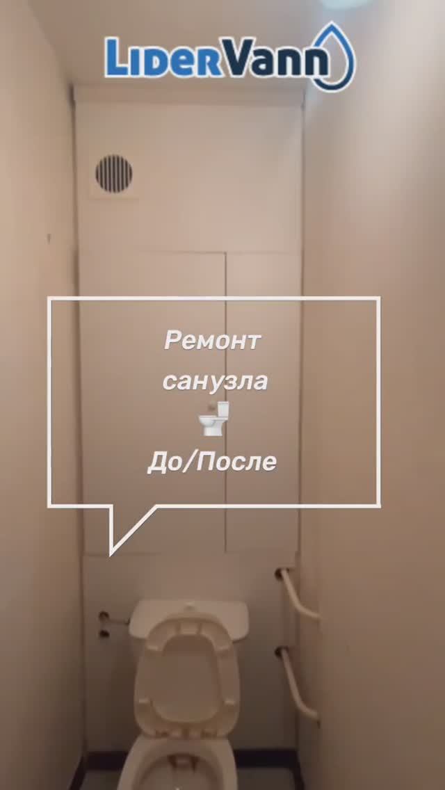 Ремонт санузла До/После