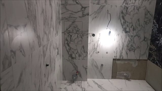 Ремонт в ванной комнате. Укладка керамогранита 600/600 27.01.25г.