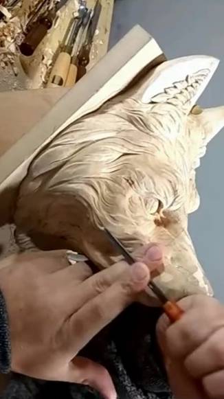 Мастер-класс часть-2 как сделать/вырезать волка из дерева своими руками