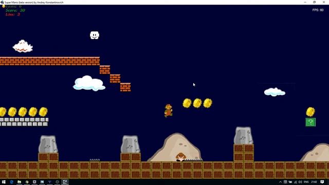 Test animations enemy class fix bag for Super Mario Game in Java