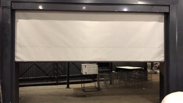 Противопожарная штора EI-60 с орошением на заводе