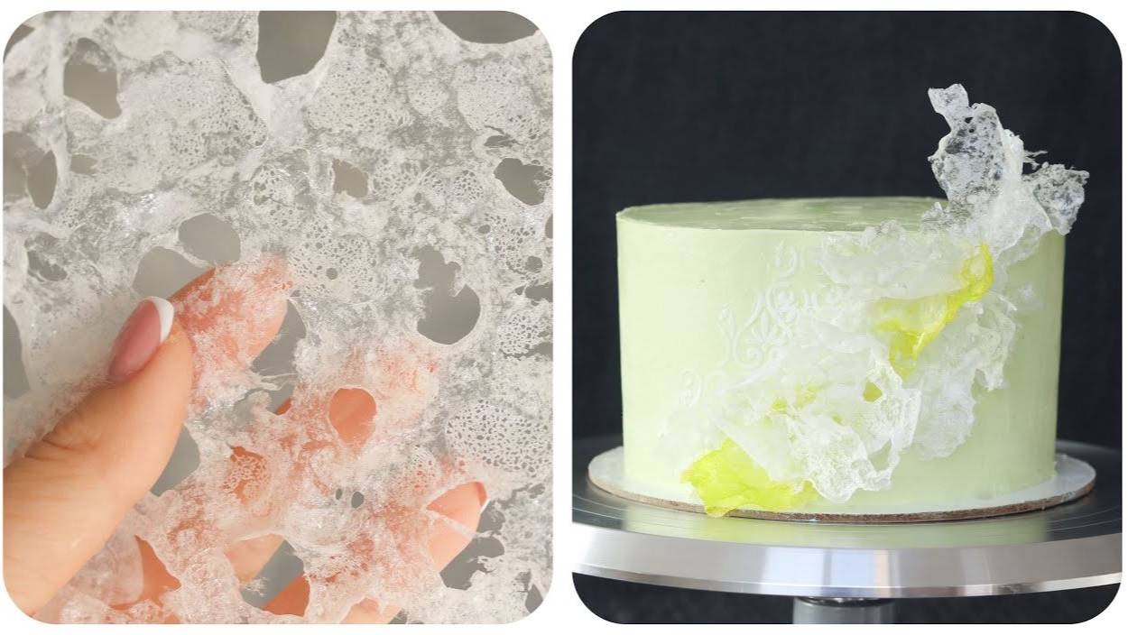 ВОЗДУШНОЕ КРУЖЕВО для ДЕКОРА ТОРТА 💥 НЕДОРОГОЙ и КРАСИВЫЙ ДЕКОР