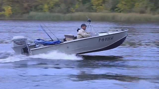 "Прогресс4" под мотором "Вихрь30" ходит троллом!