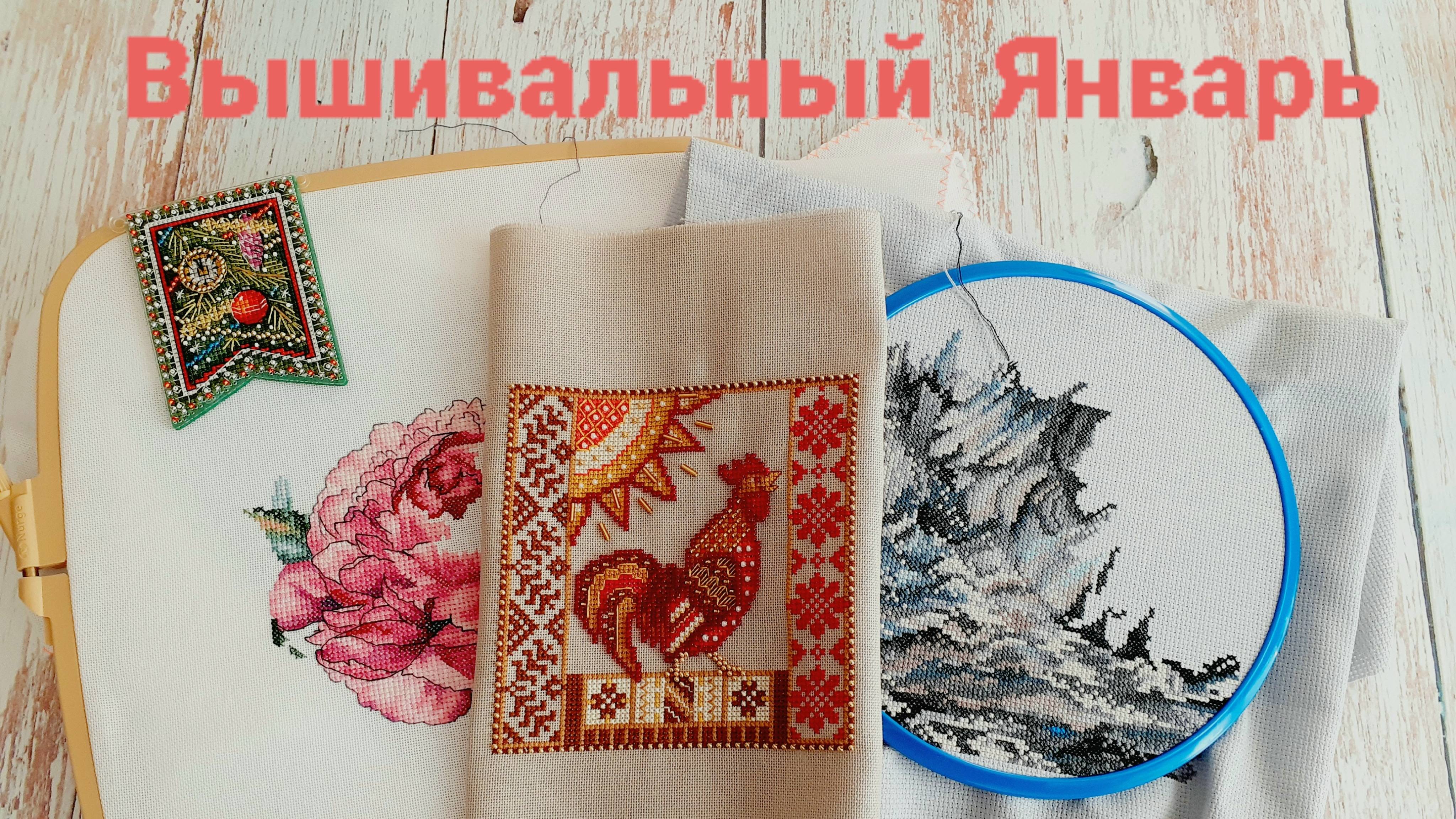 Вышивальный январь 2025 год /Продвижения в процессах/2 финиша/вышивка крестом