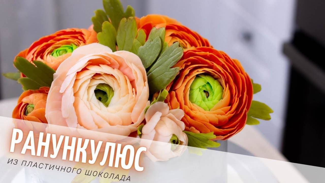 Шоколадный ранункулюс (лютик)