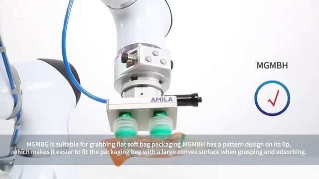 Комбинированные присоски AMILA MGMBH и MGMBG для мягкой упаковки