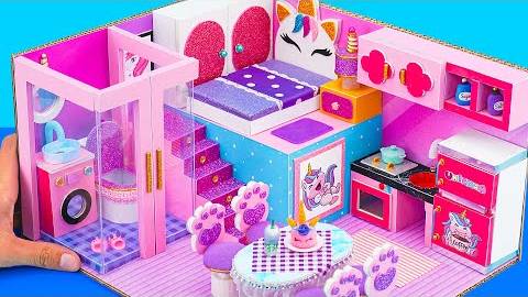 Делаем дом для кукол в стиле Unicorn и обустраиваем его
