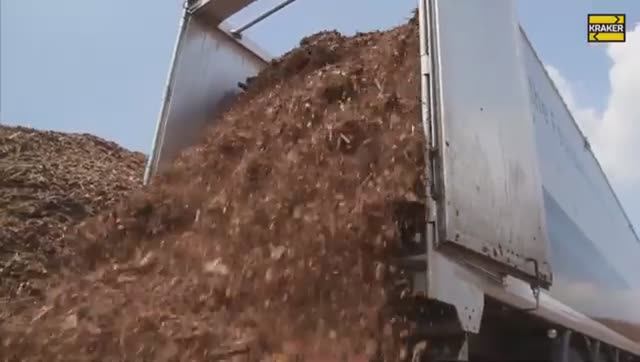 Возим торф, компост, биомассу на полуприцепе Kraker K-Force