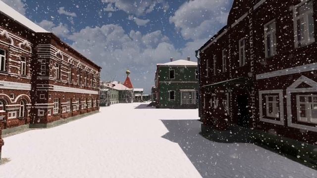 5.Скорбященский монастырь в 1917 году. Зима в монастыре.