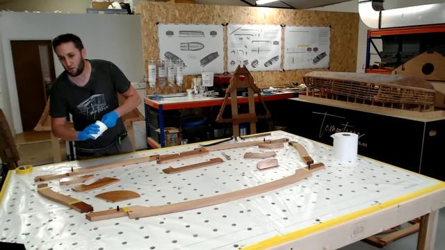 Живое строительство каркаса лодки и вопросы и ответы  Temptress