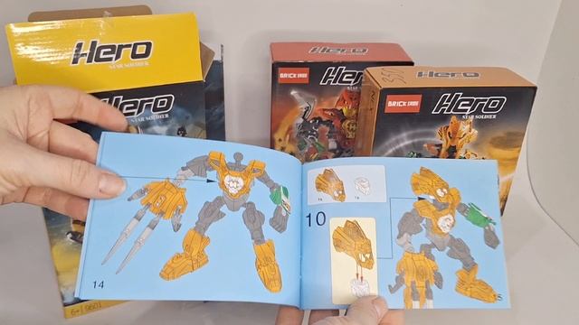 Конструктор пластиковый "Роботы", бренд Brick