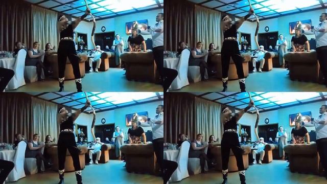 Гузель Султанова. Башкирский танец с луками. Клип по мотивам выступления в клубе "Твой шанс"