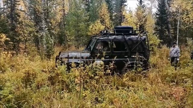 Внедорожный маршрут по реке  Базыр осенью 2021г.