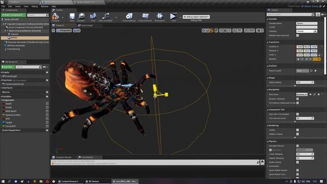UE4 - AI Враг пауки миньёны этап 1