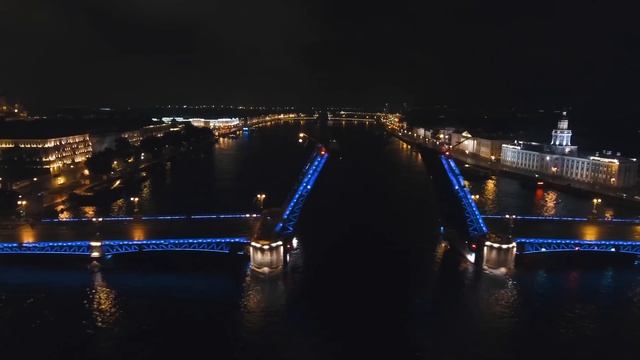 Above Saint-Petersburg video 4K (UltraHD) & relax music  Санкт-Петербург видео 4K