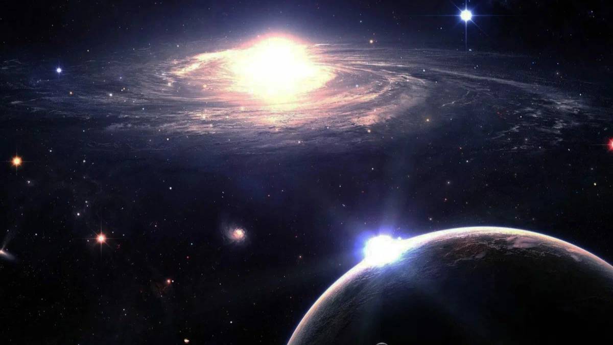 Транс и звуки  космоса без слов(авторские). Видео полет в Космосе !! Кому интересно не вдумываться.