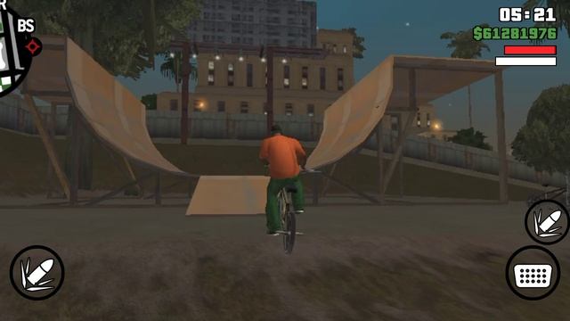 .mp4 GTA sanandreas делают руки на велосипеде в парке