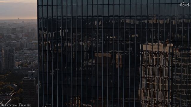 Moscow 4K drone view 🇷🇺 Flying Over Moscow   Relaxation film with calming music - 4k HDR