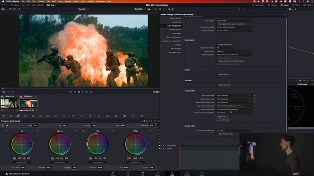 36 Настроек проекта для профессиональной цветокоррекции в Davinci Resolve 19