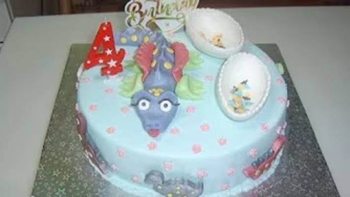 Торт Дино. Маринкины творинки. Всем МИРА и Добра!