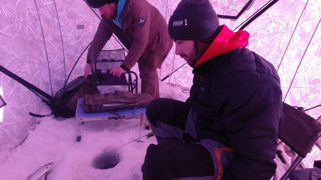 Ловля селёдки на озере Тунайча