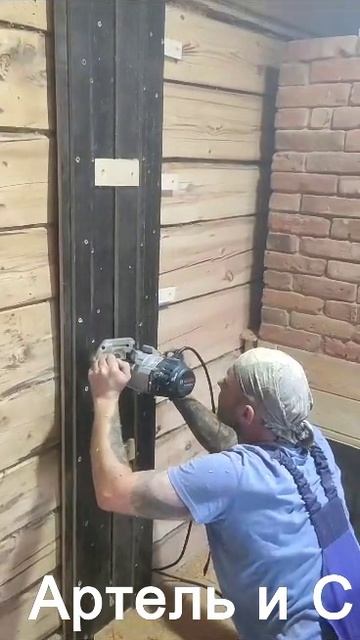 8. Процесс изготовления дверного проема в деревянном доме