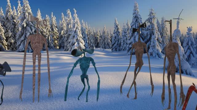 Много СИРЕН ГОЛОВЫХ  против горки (Тревор Хендерсон)