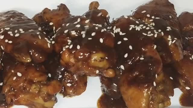 Жареные крылья в соусе "Терияки" БЕЗ САМОГО "Терияки"