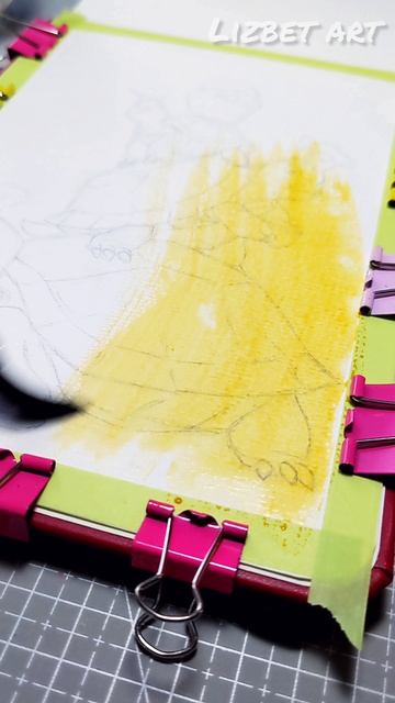 Черепашки-поварята 🐢акварелью#tiktok #shorts #art #painting #watercolor #lizbet #asmr