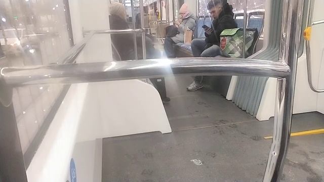 Поездка На Новогоднем Трамвае №46 №31303 На Витязе-М (Метрогородок–МЦД Калитники) Москва 01.02.2025