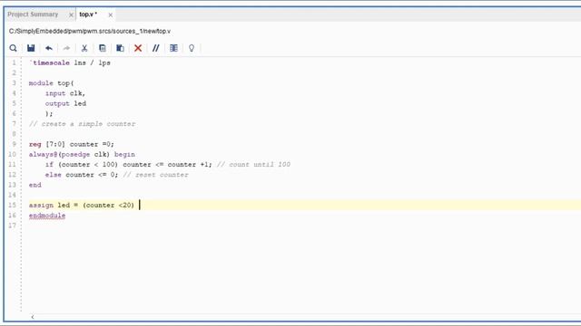 How to Create PWM in Verilog on FPGA  Xilinx FPGA Programming Tutorials