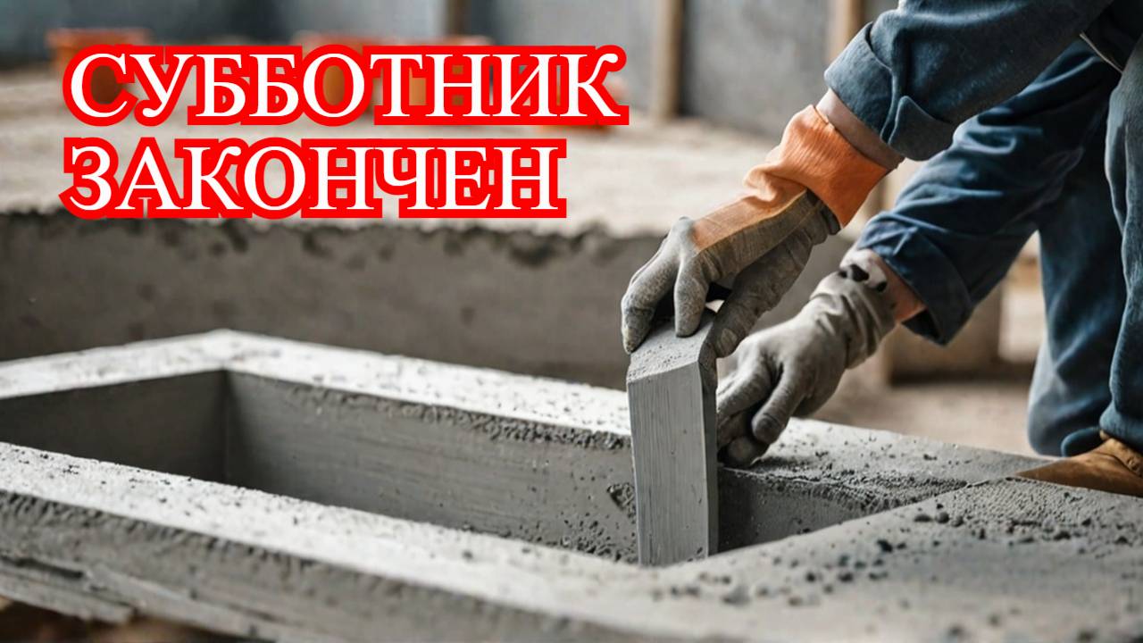 ОКОНЧАНИЕ СУББОТНИКА ДАЛЬШЕ БЕТОННЫЕ РАБОТЫ! #домснуля  #доммечты  #строюдом  #строюдом