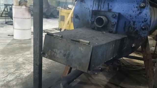 Горение угля из пиролизной установки