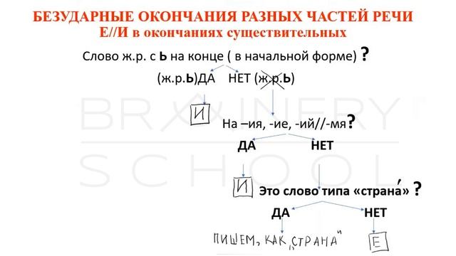 Е__И в ОКОНЧАНИЯХ СУЩЕСТВИТЕЛЬНЫХ. 5 КЛАСС