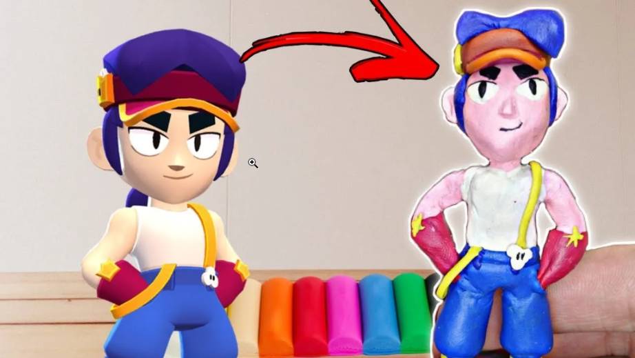 Лепим Фэнг БРАВЛ СТАРС ИЗ ПЛАСТИЛИНА | clame Fang